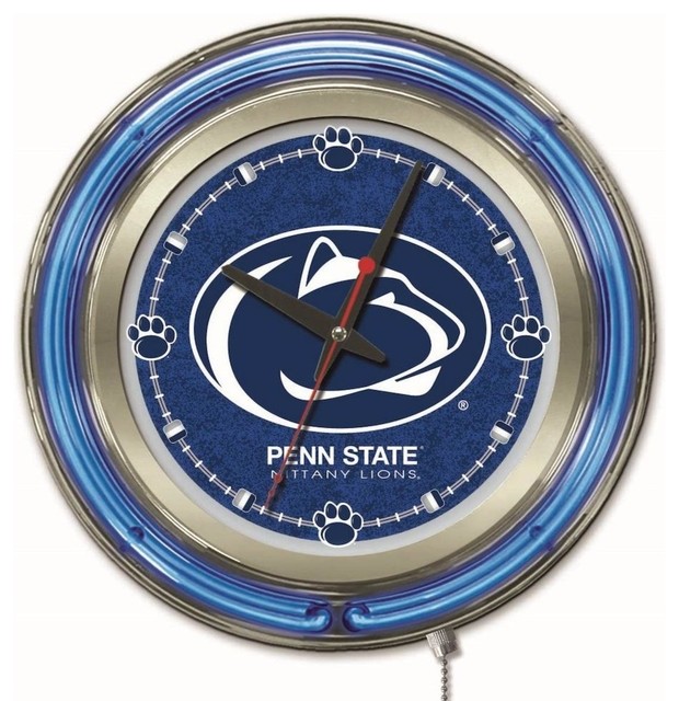 Penn State Neon Clock - Contemporary - Wall Clocks - by Holland Bar ...