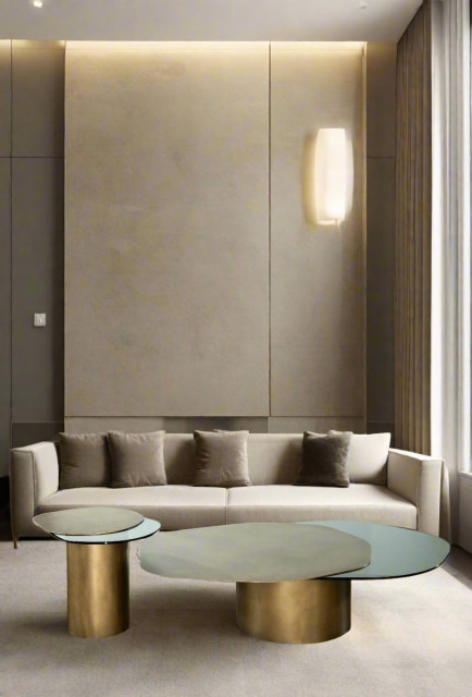 Modern Irregular Shape Kaylee Coffee Table - Contemporary - Coffee ...