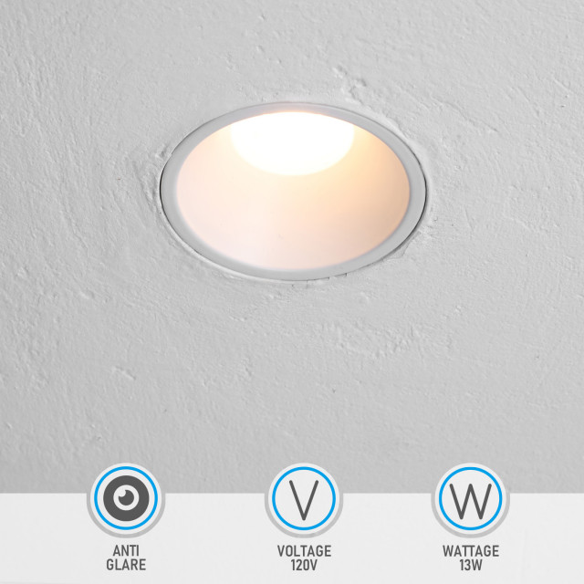4 Pack 5CCT Commercial Trimless 2" LED Recessed Light With J-Box ...