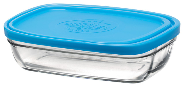 Duralex Lys 13 Ounce Rectangular Bowl with Lid - Contemporary - Food ...