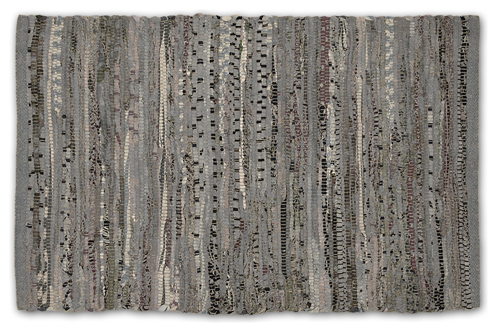 DII Rag Rug Multi Gray 50x80Cm - Farmhouse - Area Rugs - by Design ...