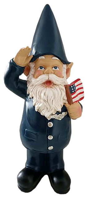 12" Resin Air Force Gnome - Contemporary - Garden Statues And Yard Art ...