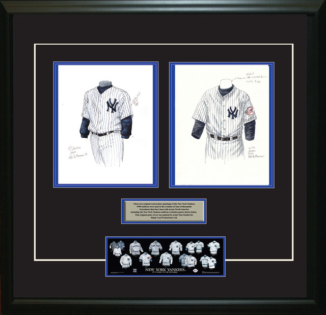 Original Art of the MLB 2003 New York Yankees Uniform - Traditional ...