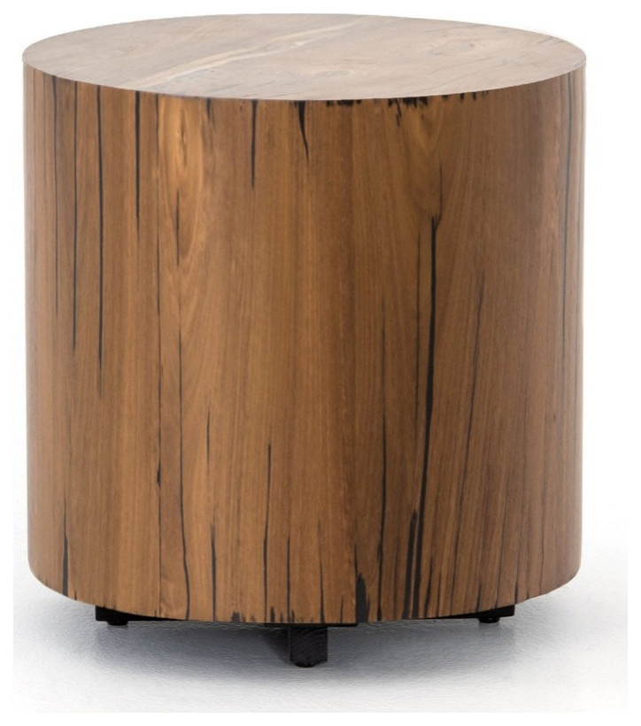 Orion Round End Table, Natural Yukas - Transitional - Side Tables And ...