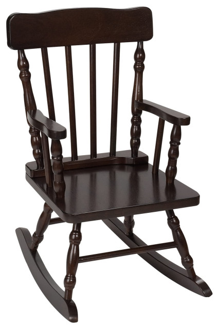 Gift Mark Colonial Children's Rocking Chair Espresso - Traditional ...