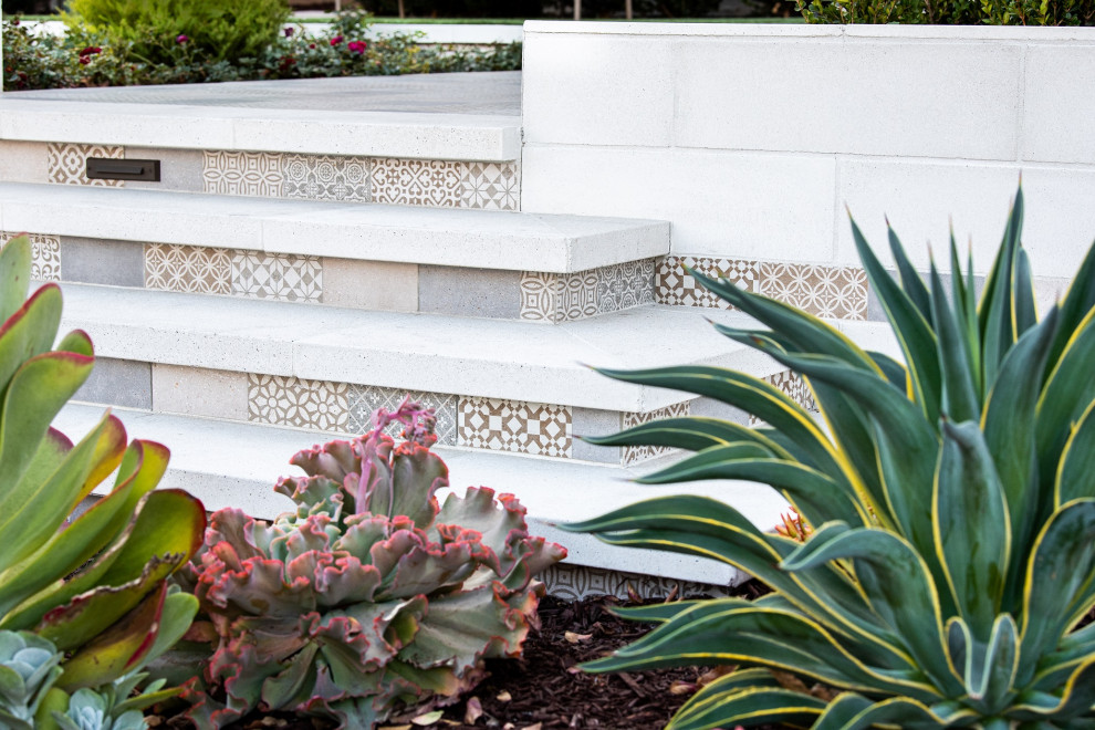 Contemporary Spanish Entry Steps - Contemporary - Landscape - Orange ...