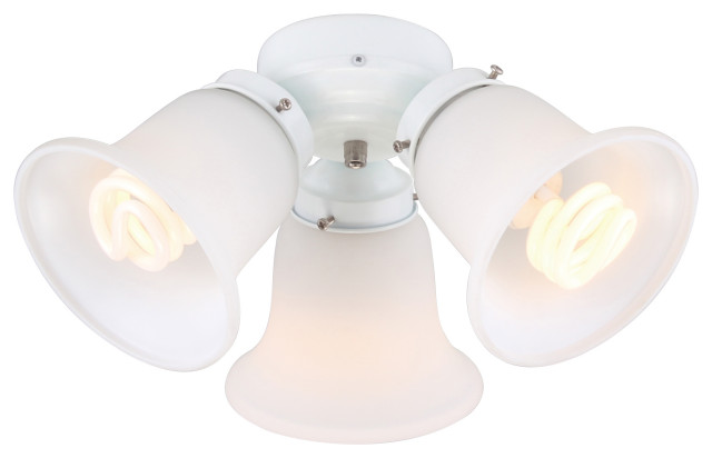 3-Light White Alabaster - Ceiling Fan Accessories - by Wind River ...