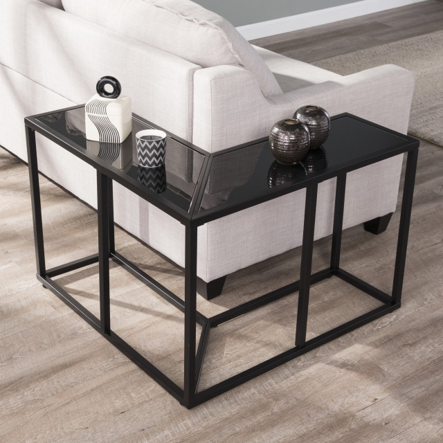 Selinia Contemporary Wrap Around End Table - Transitional - Side Tables ...