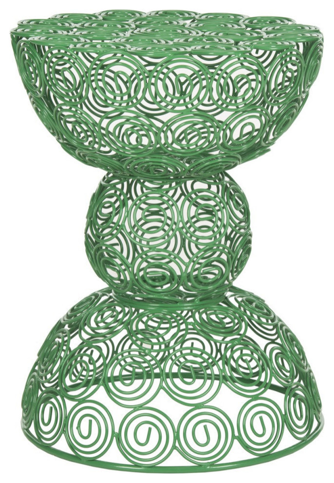 Eli Wire Accent Table, Green - Contemporary - Side Tables And End ...