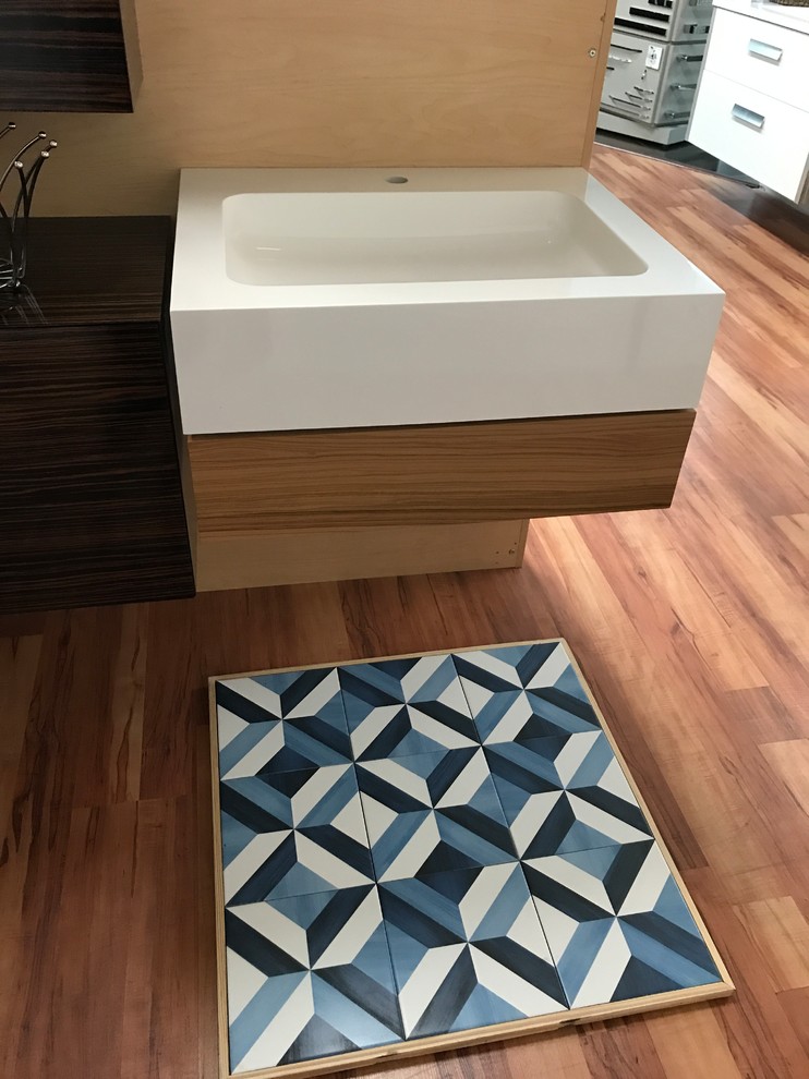 how do you create the Shiplap look on walls with tile?