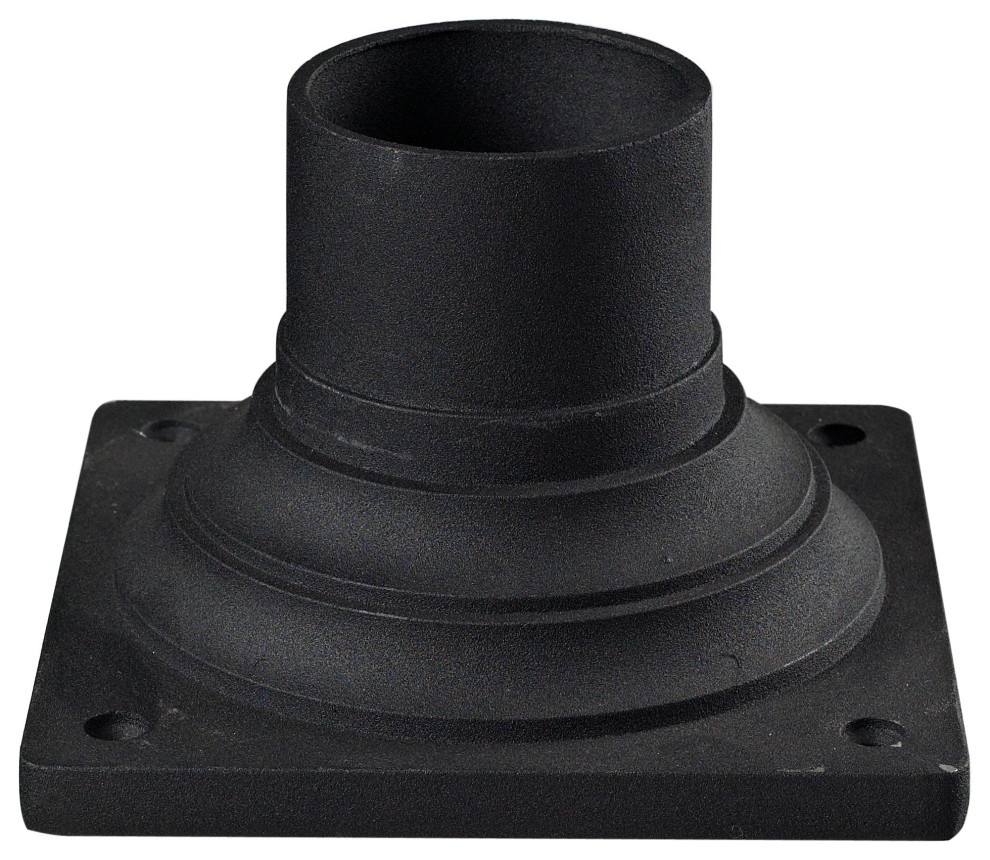 Pier Mounts Collection Outdoor Pier Mount in Black Finish - Lighting ...