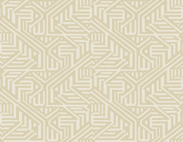 Nambiti Cream Geometric Wallpaper - Contemporary - Wallpaper - by ...