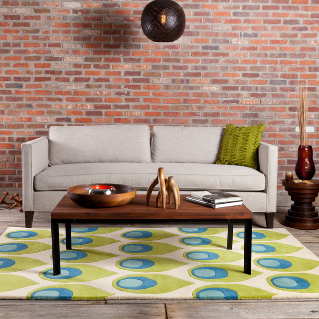 Allie Abstract Contemporary Area Rug, 5'x7'6 - Contemporary - Area Rugs ...