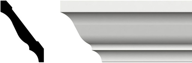 WM49 Crown Moulding, 3"H x 2 1/8"P x 3 5/8"F x 96"L - Molding And Trim ...