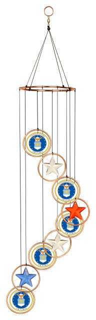 Chime Spiral Metal Air Force - Contemporary - Wind Chimes - by RCS ...