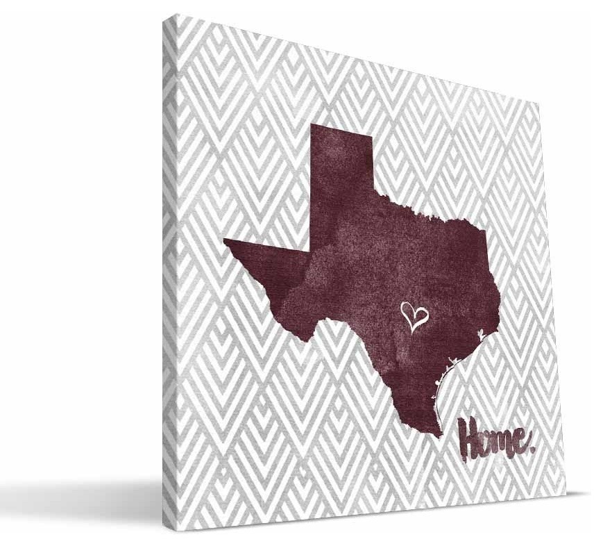 SWT Bobcats Home Canvas Print, 12"x12", 12"x12" - Contemporary - Prints ...