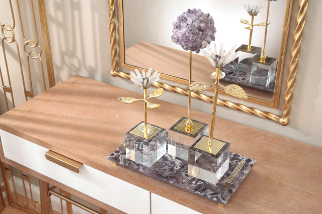 Sagebrook Home Decorative Stone on Stand, 15.75" - Contemporary ...