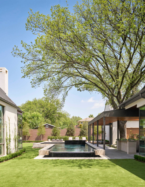 Back Yard & Pool - Contemporary - Pool - Dallas - by Harding Eddy ...