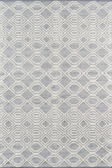 Momeni Hermosa Hrm-1 Bordered Rug, Grey, 5'x8' - Contemporary - Area ...