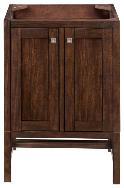 Addison 24" Vanity, With Doors, Mid Century Acacia - Transitional ...