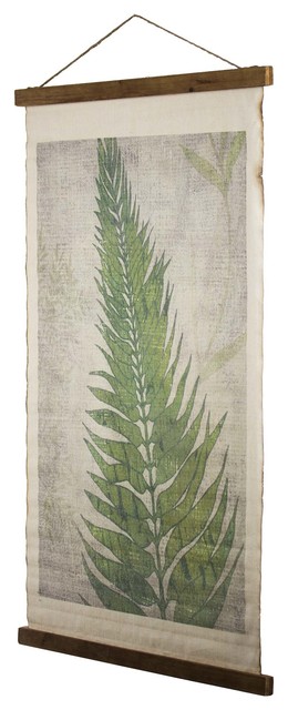 Vintage Wall Hanging Leaf Scroll Tapestry - Tropical - Tapestries - by ...