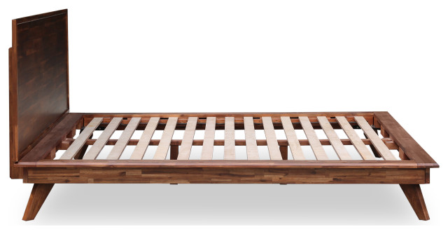 Portland Wood Platform Bed, Queen - Transitional - Platform Beds - by ...