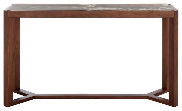 Safavieh Couture Bernardi Marble Top Console Table - Transitional ...