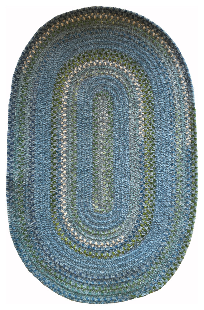 Bailey Oval Braided Area Rug, 5'x8' - Contemporary - Area Rugs - by ...