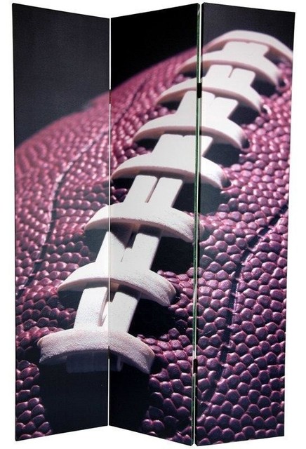 6' Tall Double Sided Football Canvas Room Divider - Contemporary ...