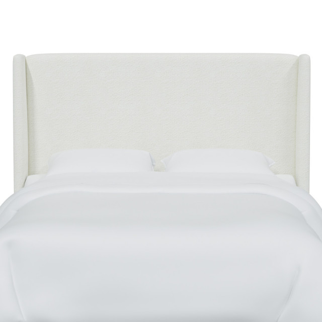 Wingback Headboard, Milano Snow, California King - Transitional ...