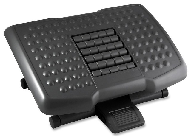 Premium Height Adjustable Footrest With Rollers - Contemporary - Desk ...