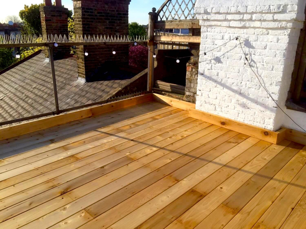Rooftop wooden decking - Contemporary - Terrace - London - by Treehouse ...