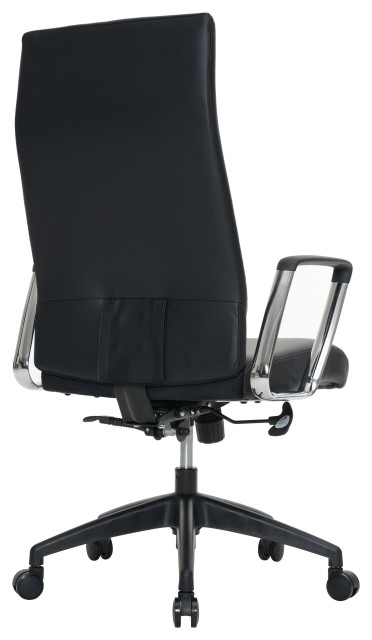 LeisureMod Hilton Modern High Back Leather Conference Office Chair ...