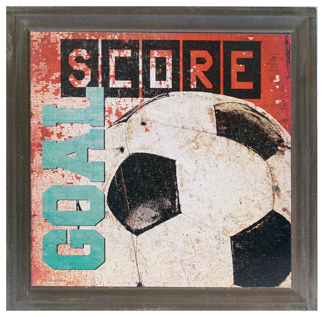 "Score Goal" Wooden Sign - Rustic - Novelty Signs - by VIP ...