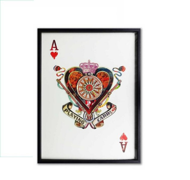 Playing Card Ace of Hearts - Eclectic - Prints And Posters - by ...