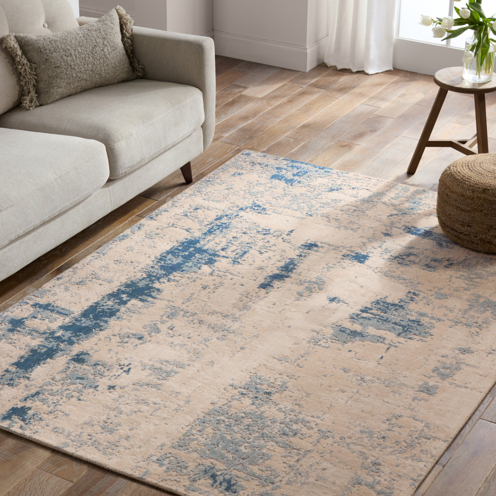 Jaipur Living Orsino Abstract Blue/Tan Area Rug, 5'x8' - Contemporary ...