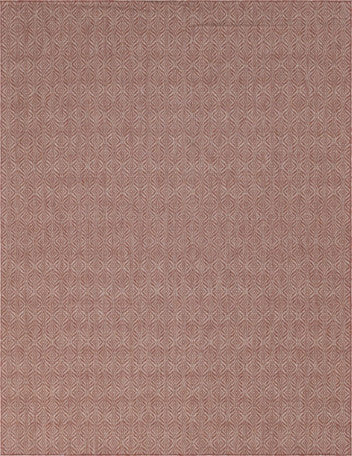 Rug Unique Loom Outdoor Trellis Rust Red Rectangular 9' 0 x 12' 0 ...