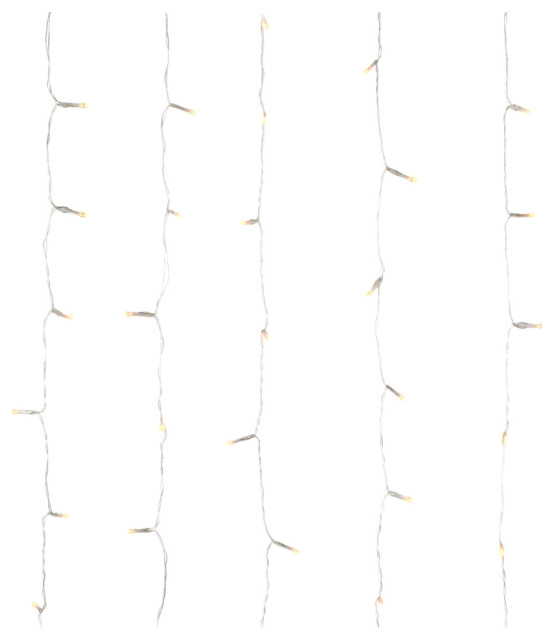 5.9' Electric LED Firecracker Curtain Warm White Lights - Holiday ...