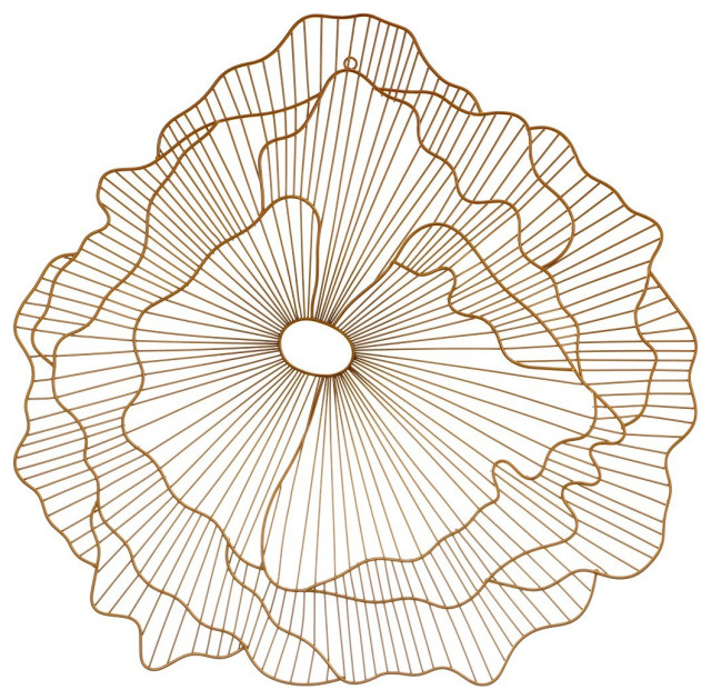 Safavieh Chonda Wall Decor Gold, #N/A - Contemporary - Metal Wall Art ...