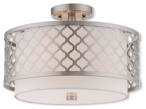 Livex Lighting Arabesque Light Ceiling Mount - Mediterranean - Flush ...