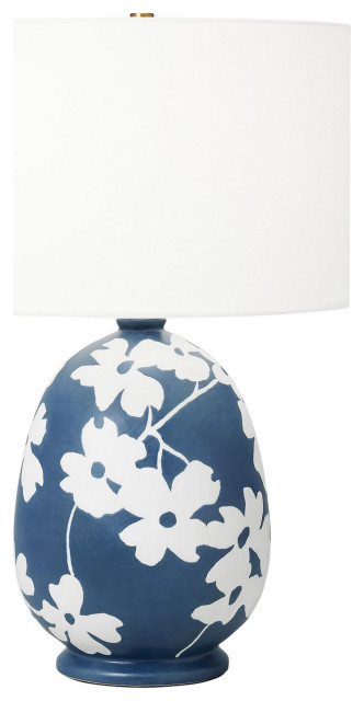 Lila One Light Table Lamp in Semi Matte Navy Blue - Contemporary ...