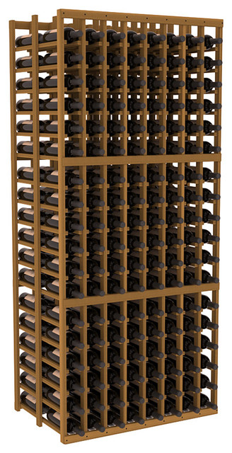 8 Column Double Deep Cellar, Redwood - Contemporary - Wine Racks - by ...