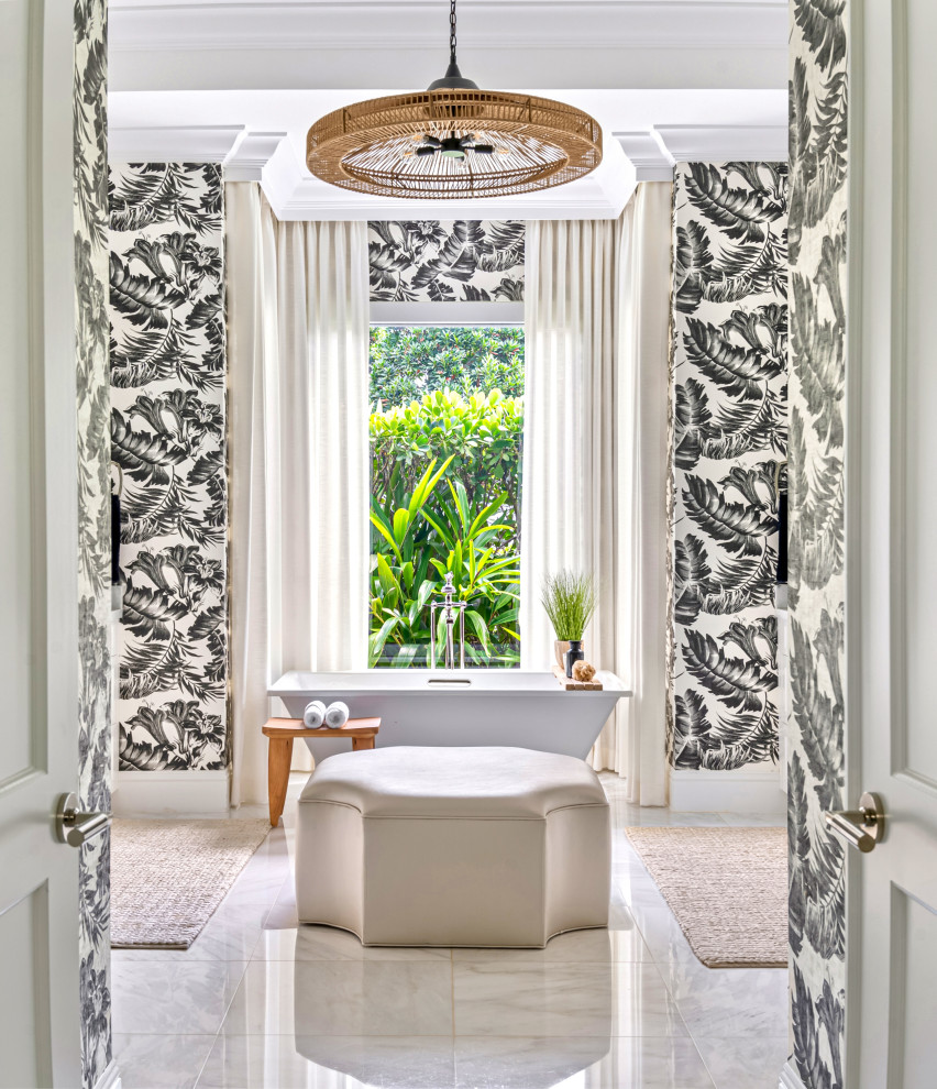 Palm Beach Gardens - Contemporary Global - Tropical - Bathroom - Miami ...