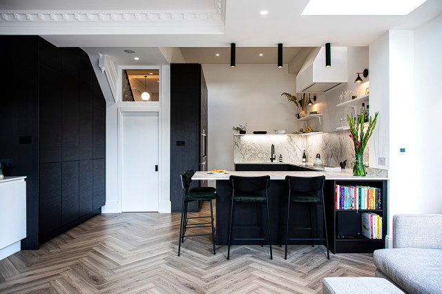 Bespoke London kitchen with Dekton worktop - Contemporary - Kitchen ...