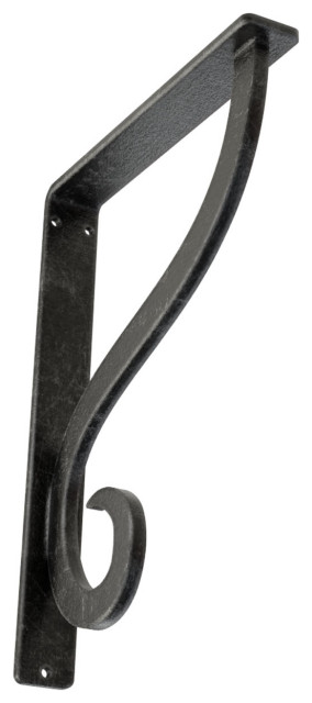 Ashford Wrought Iron Bracket, 1 1/2"W x7 1/2"Dx10"H - Traditional ...