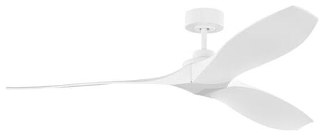 Collins Coastal Smart 60" Indoor/Outdoor Ceiling Fan in Matte White ...