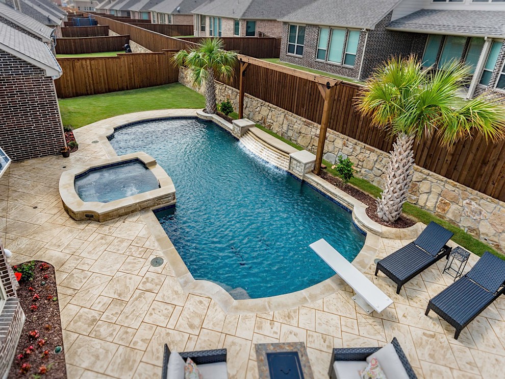 Formal Pool Designs Plano, Dallas, Highland Park - Swimming Pool & Hot ...