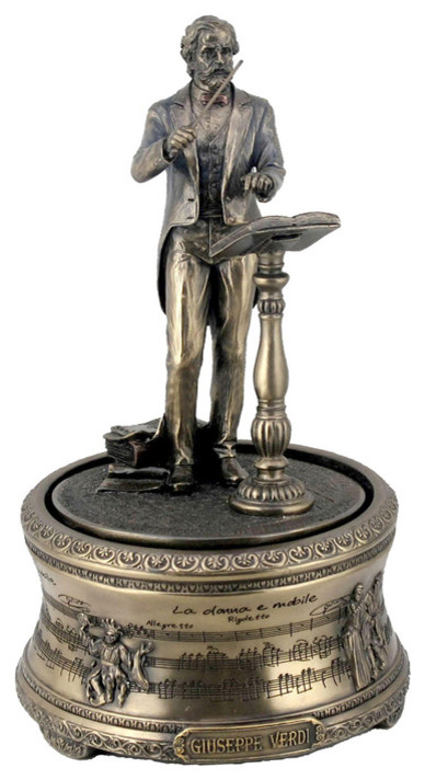 Verdi's La Donna E Mobile, The Woman Is Fickle Music Box Statue ...