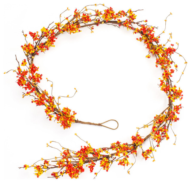 Bittersweet Garland, 2-Piece Set - Traditional - Wreaths And Garlands ...