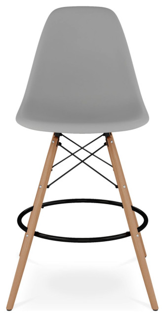 Pyramid Counter Stool, Gray, 4-Pack - Modern - Bar Stools And Counter Stools - by First of a ...